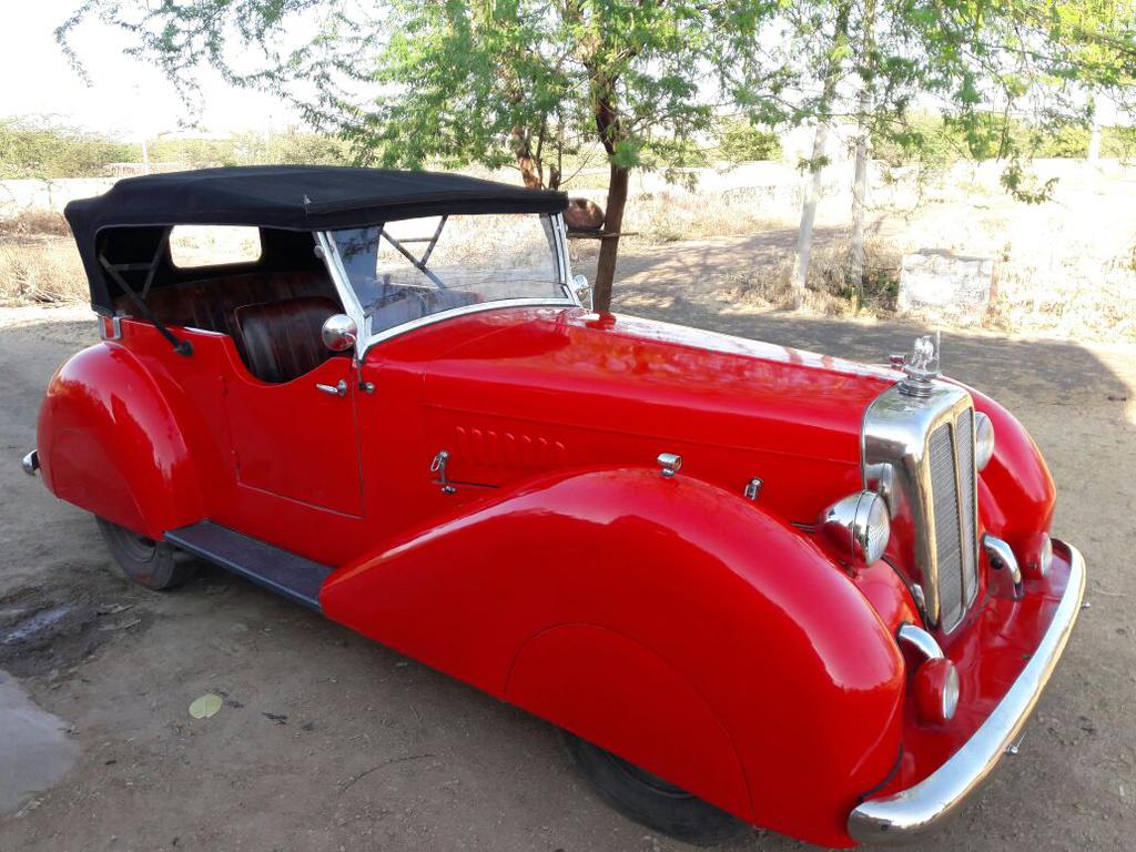 Car23 - Red, Antique, Custom-made Car in Jodhpur for Film Shoots ...